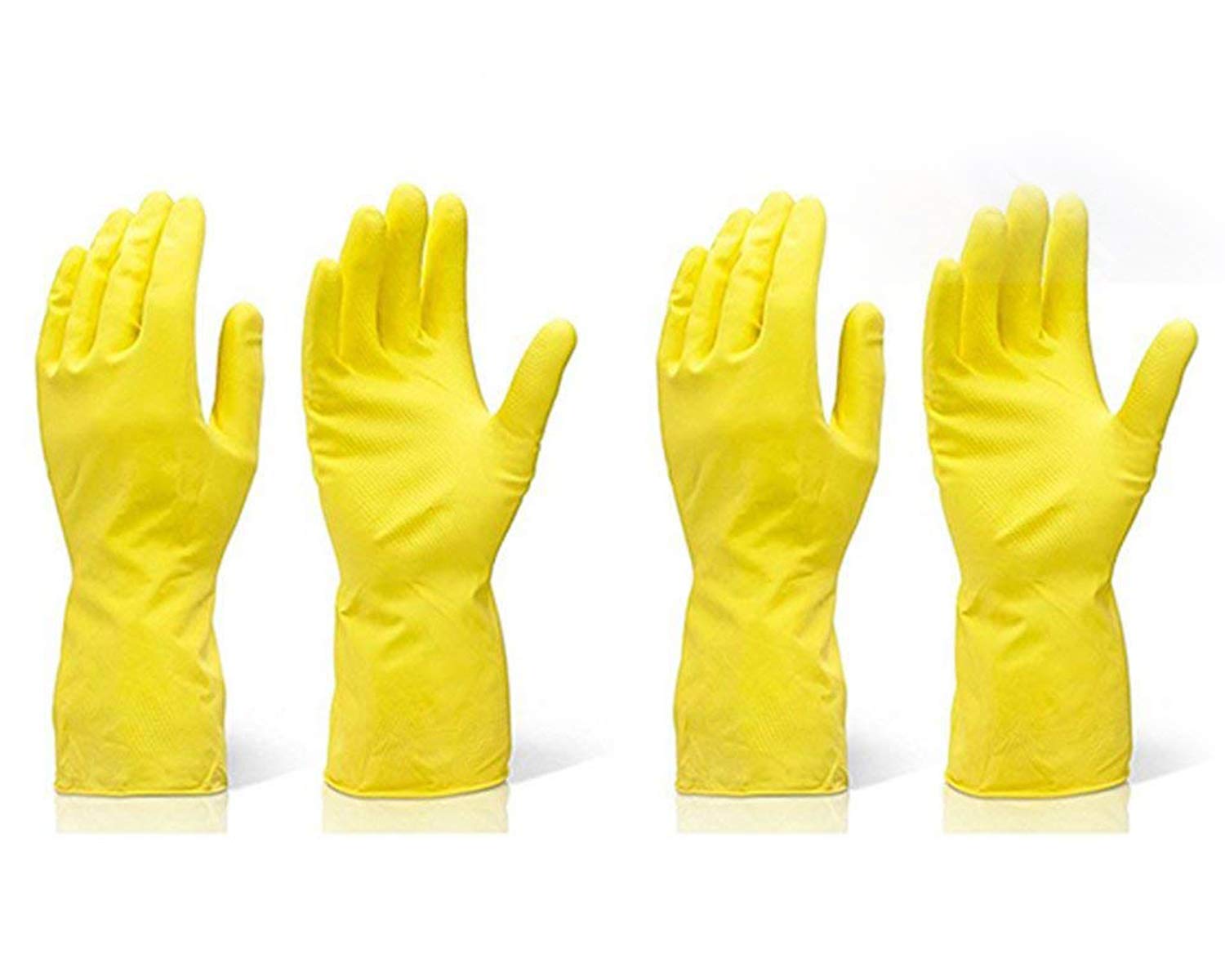 Reusable Rubber Cleaning Gloves Set | Hand Gloves for Washing, Cleaning ...